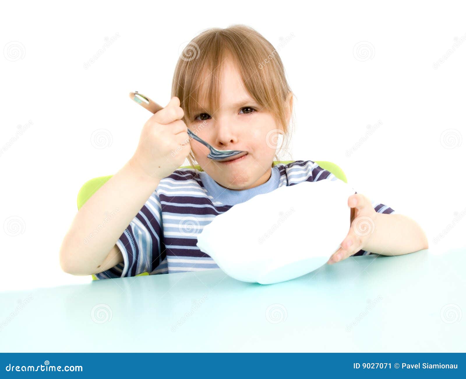 Child eat soup stock image. Image of kindergarten, hungry - 9027071