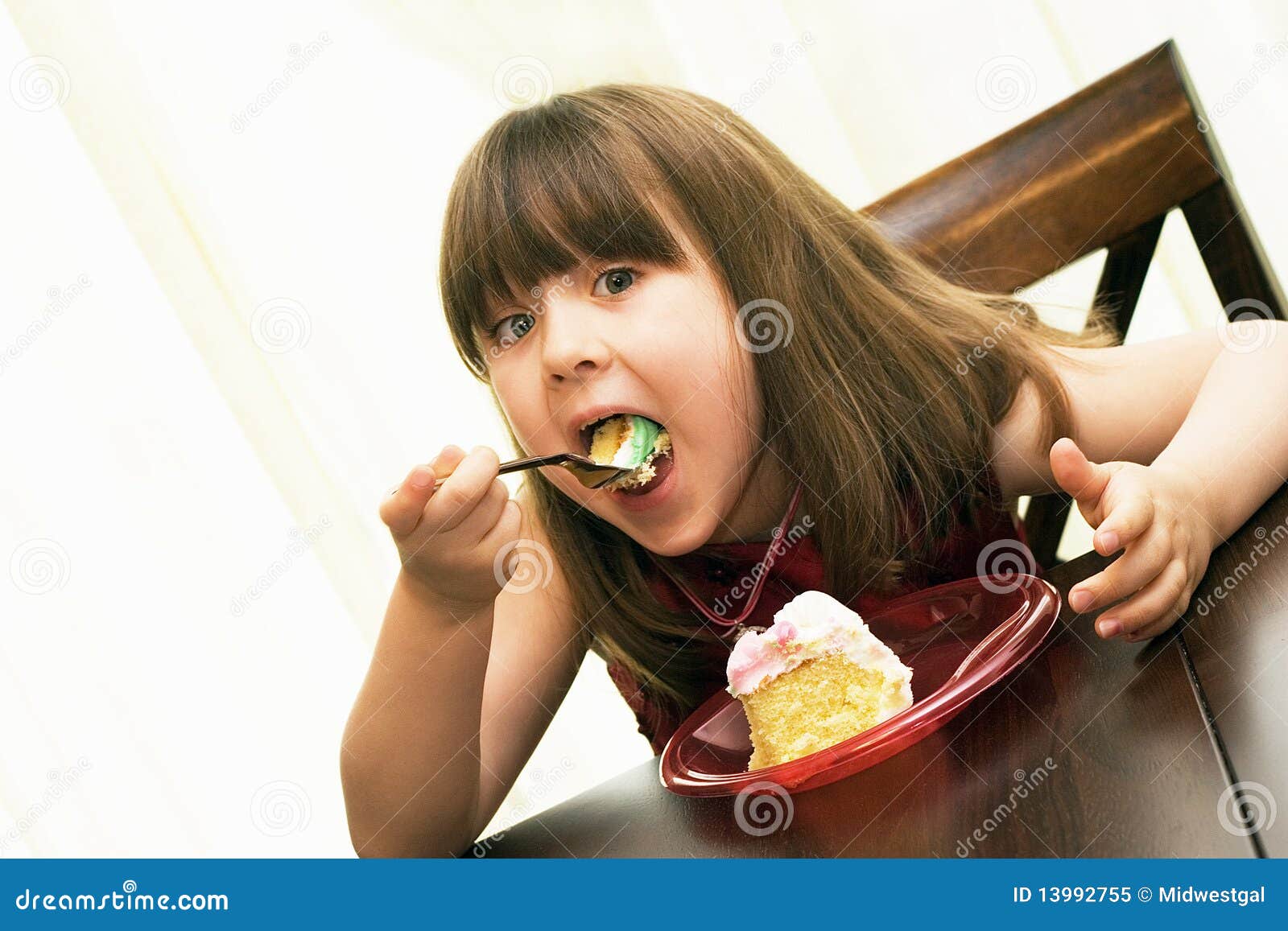 Child Eating Birthday Cake stock image. Image of enjoy - 13992755