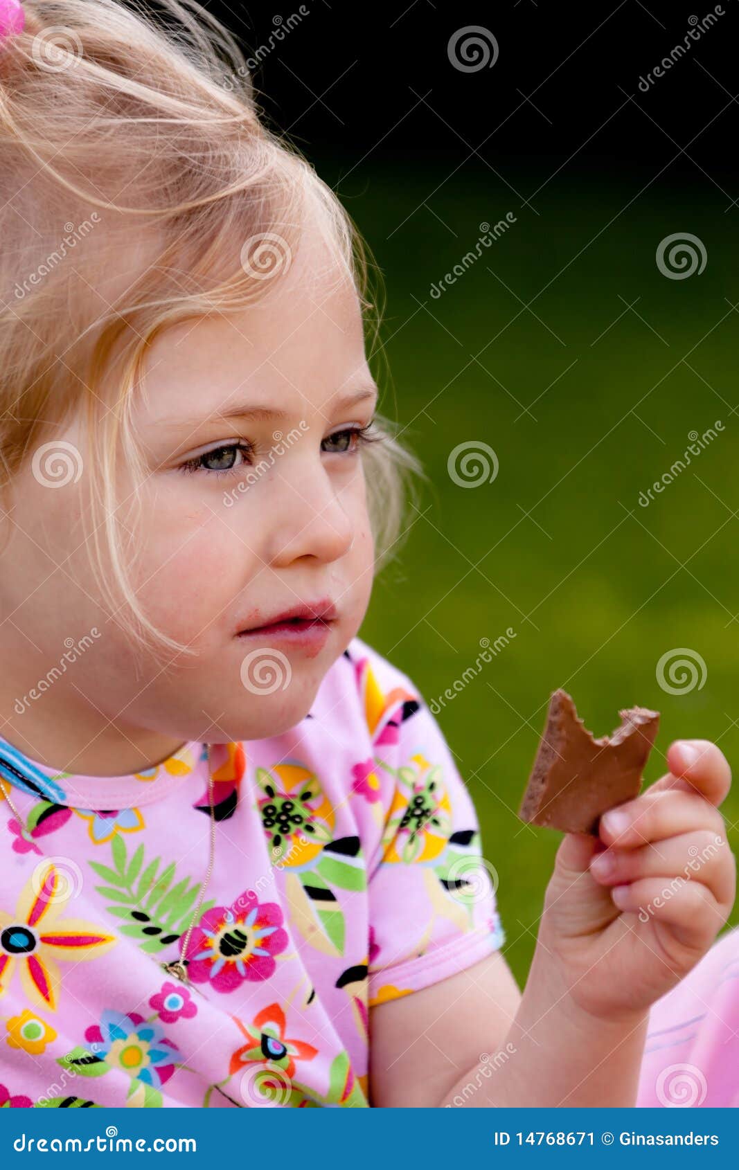Child eating chocolate stock image. Image of sweet, head - 14768671