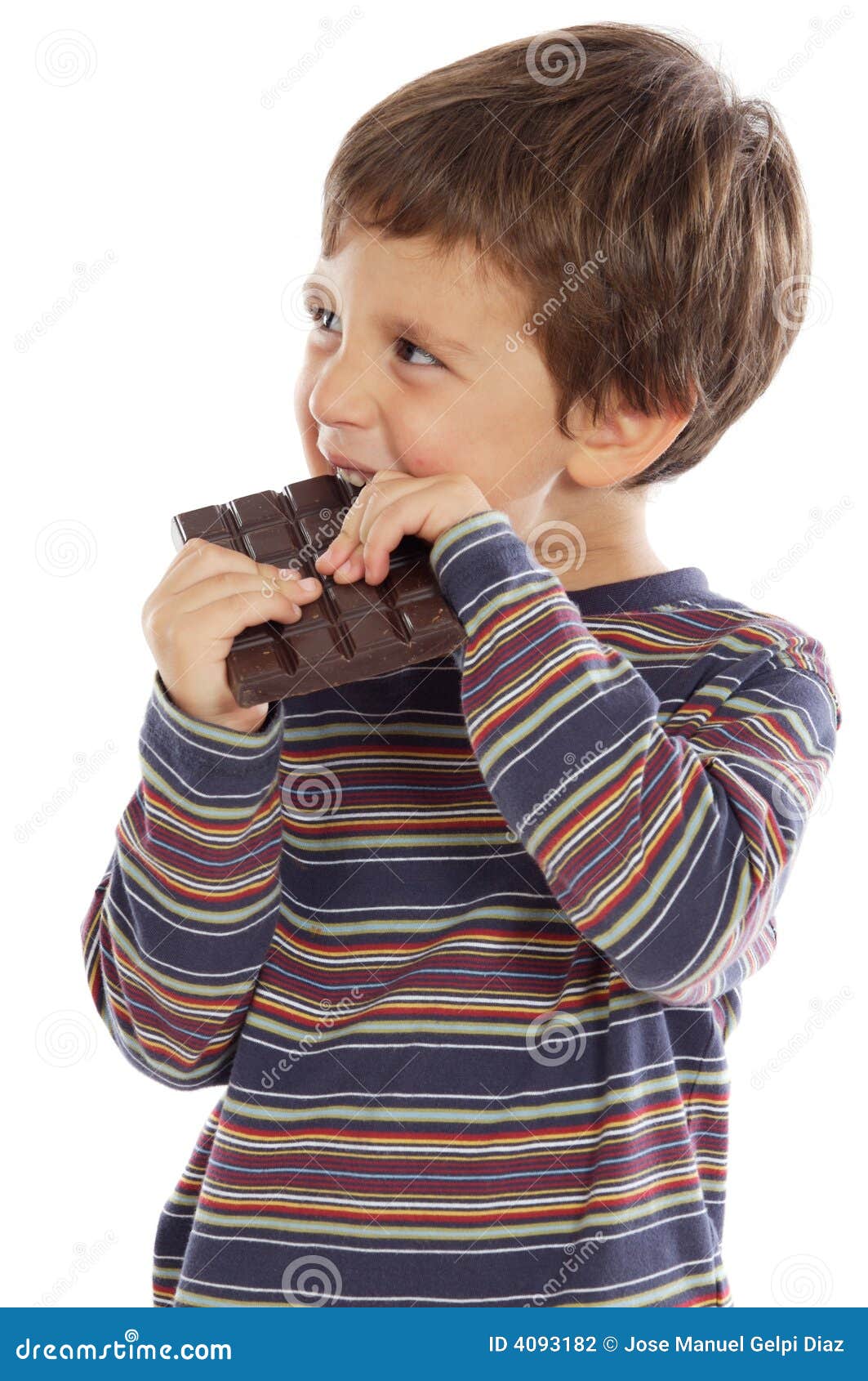 Child eating chocolate stock photo. Image of children - 4093182