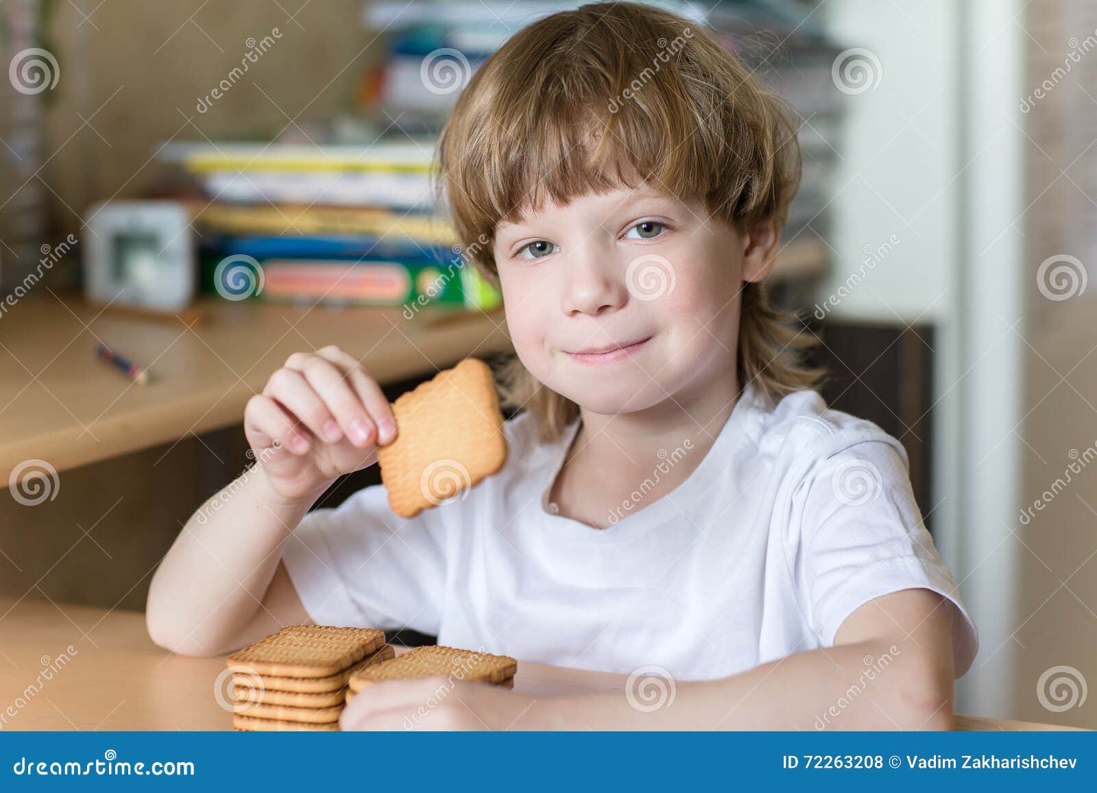 Child eating cookies stock photo. Image of caucasian - 72263208