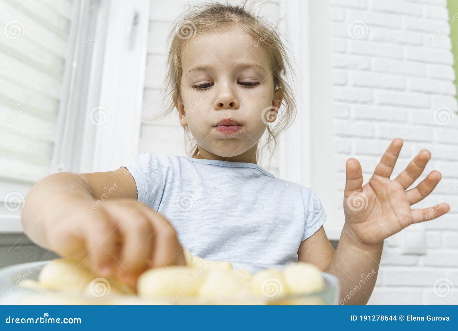 Child Eating Corn Sticks at Stock Photo - Image of puff, cinema: 191278644