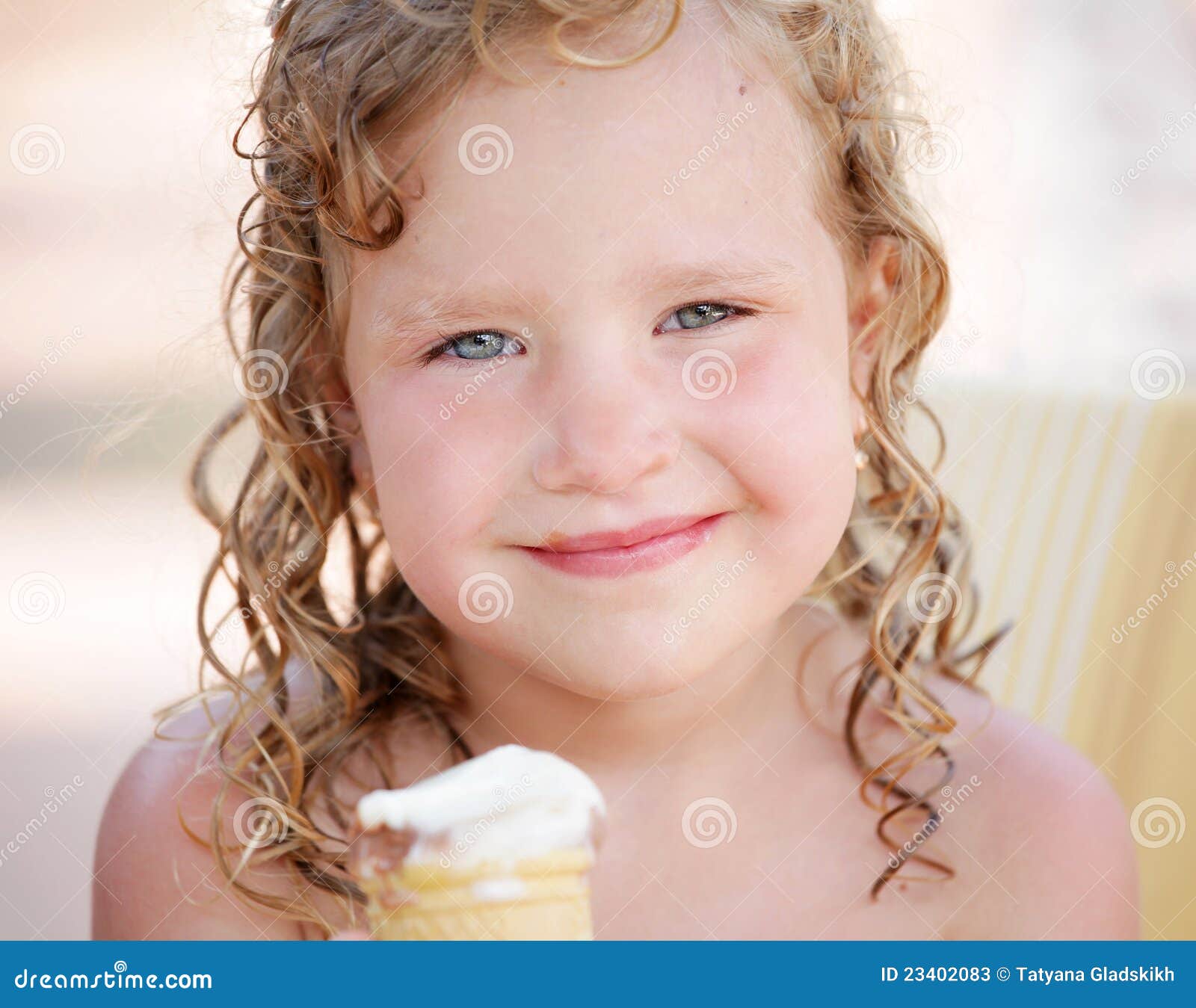 Child eating ice cream stock image. Image of face, kids - 23402083