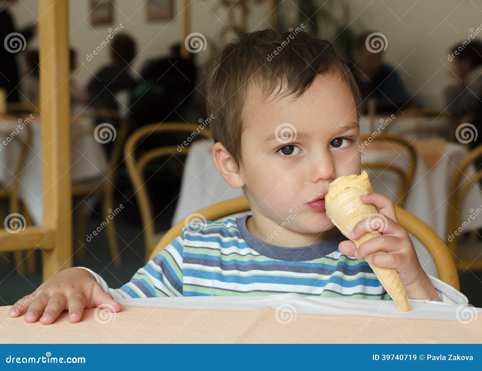 Child eating ice cream stock image. Image of icecream - 39740719