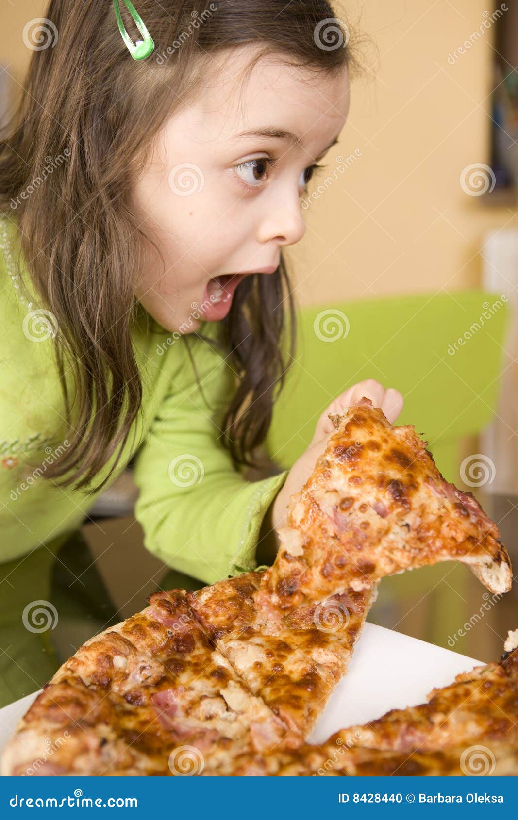 Child eating pizza stock photo. Image of cute, years, lunch - 8428440