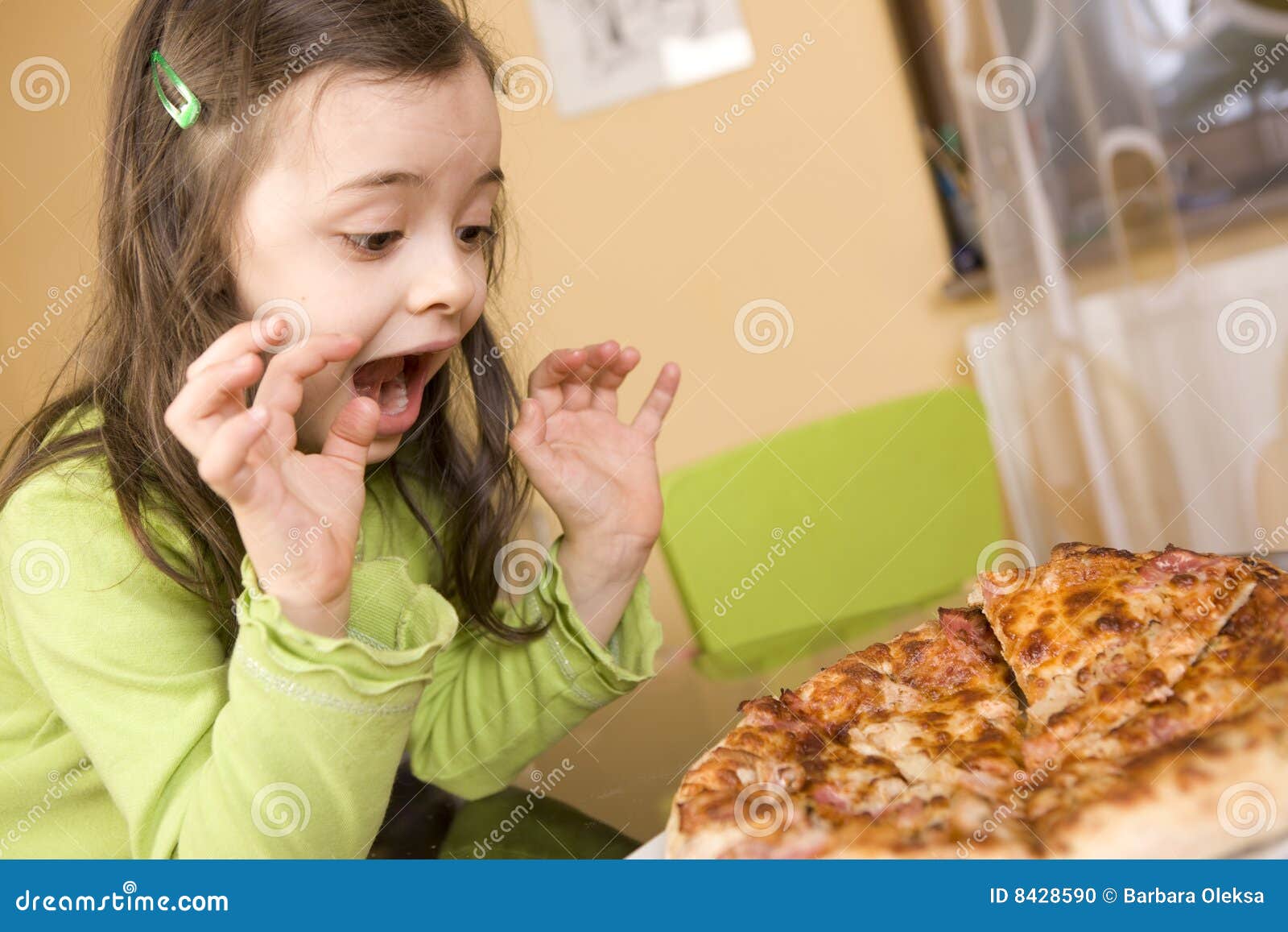 Child eating pizza stock photo. Image of cute, child, focus - 8428590