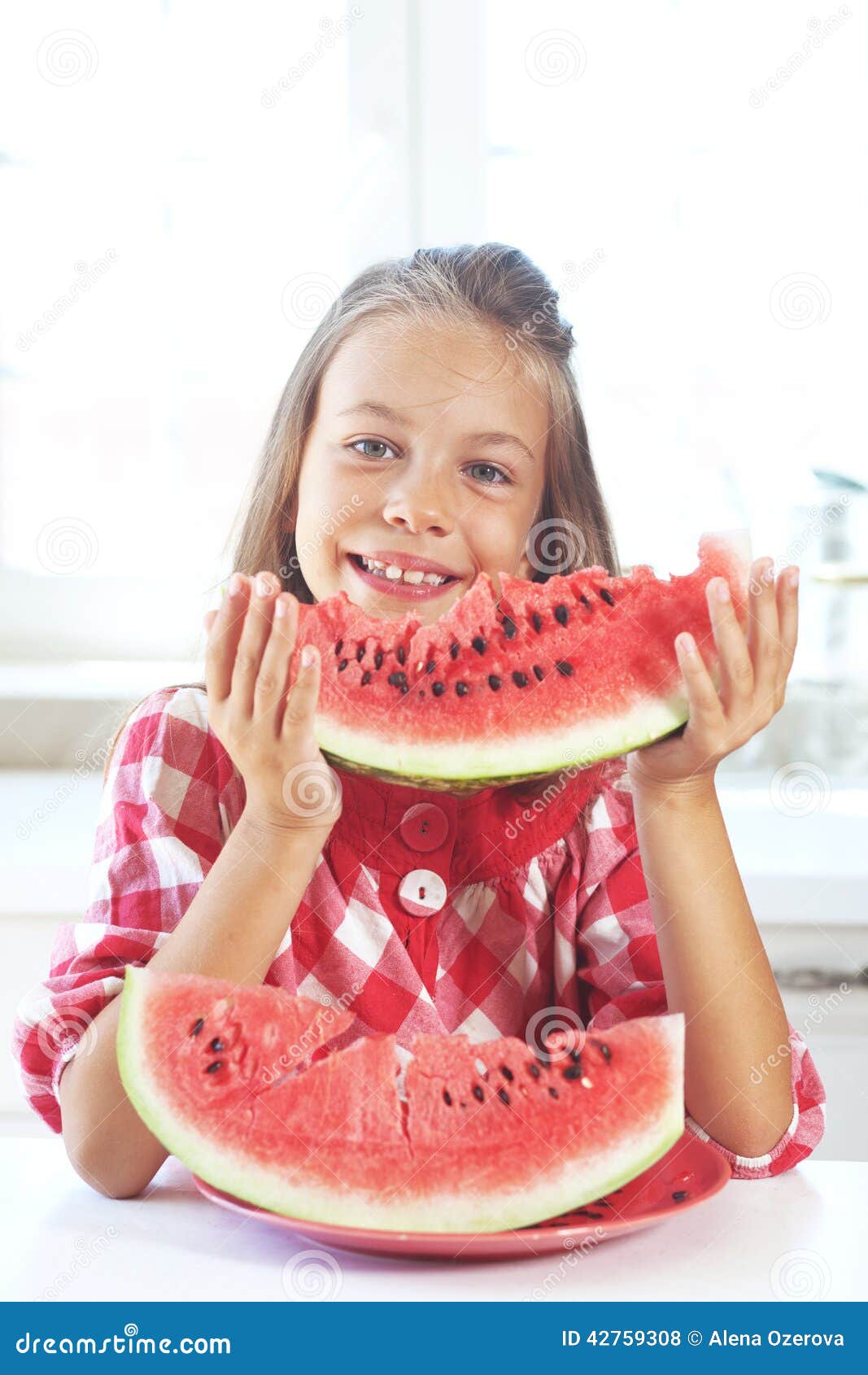Child eating watermelon stock photo. Image of summertime - 42759308