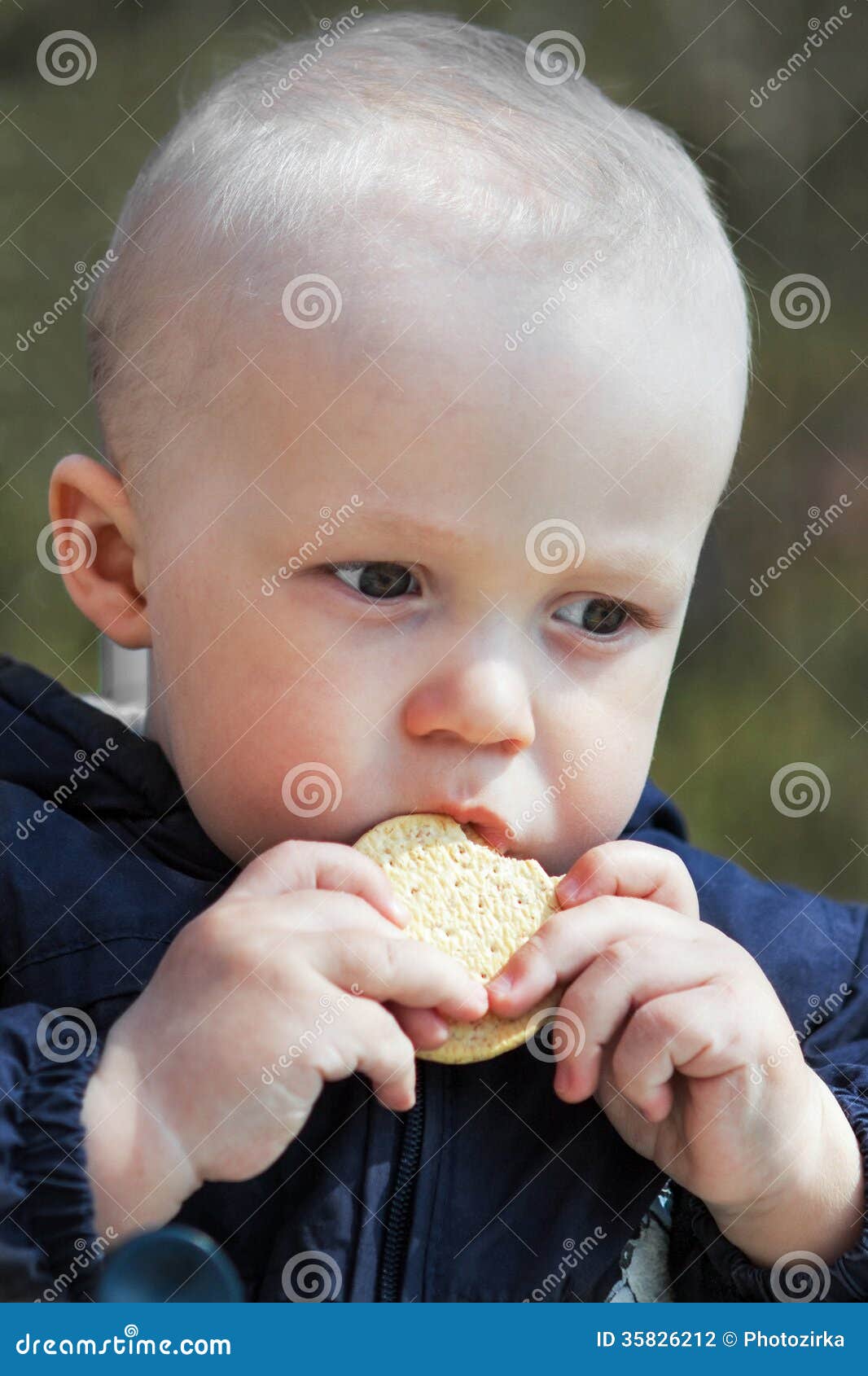 Child eats cookies stock photo. Image of remarkable, beautiful - 35826212