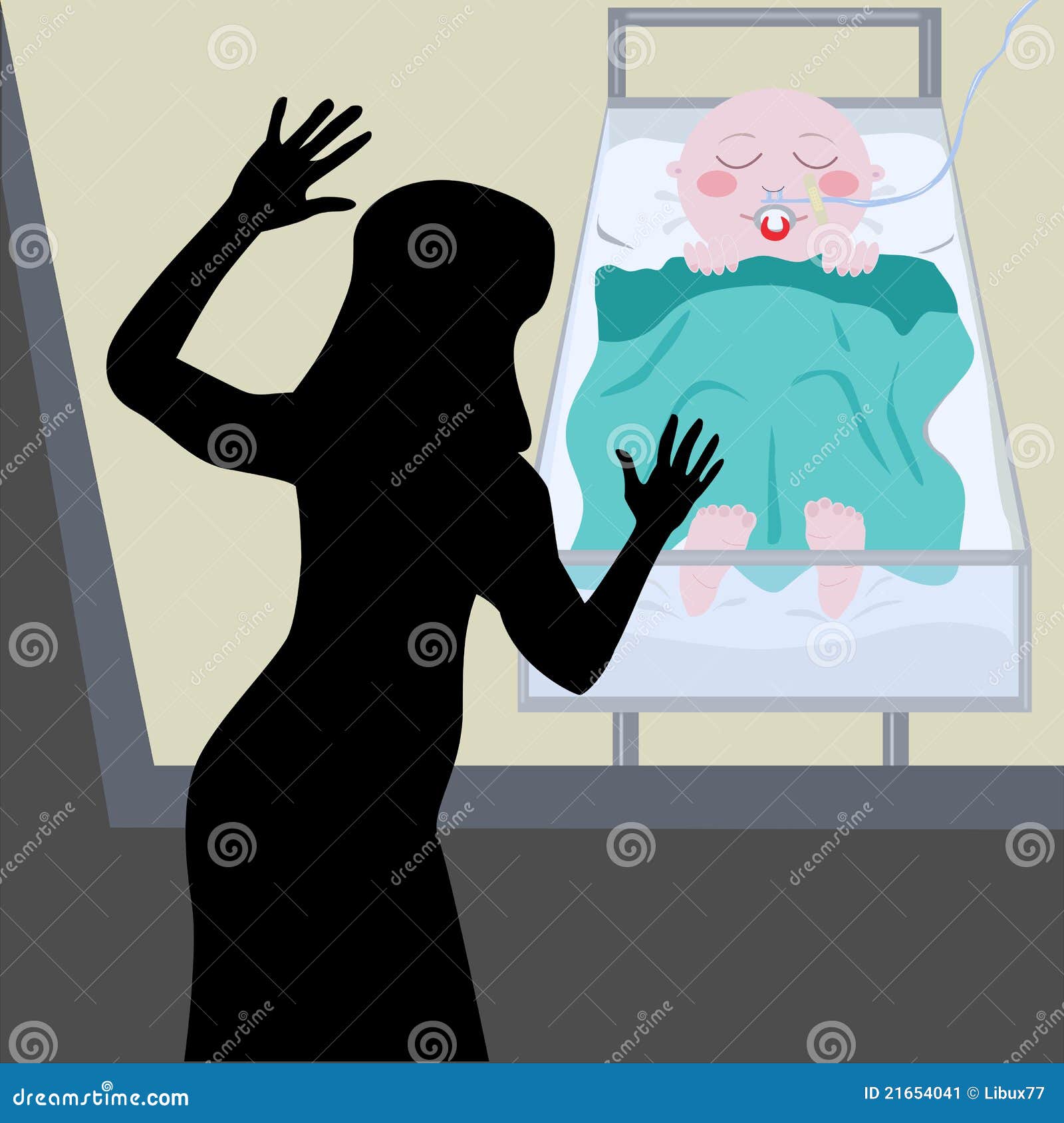 Emergency Room Interior With Empty Hospital Beds Royalty-Free Cartoon ...