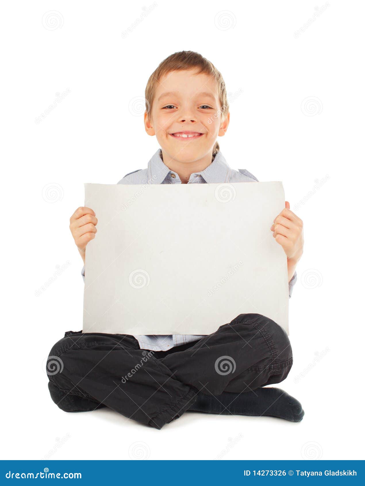 Child with empty blank stock photo. Image of white, blank - 14273326
