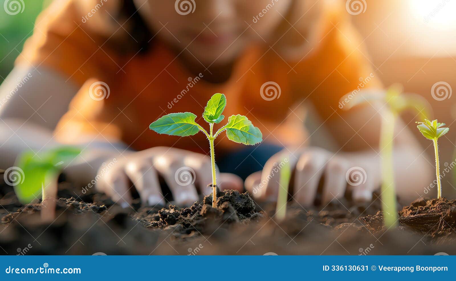 Child Experimenting With Plants, Growing Seeds And Observing Growth ...