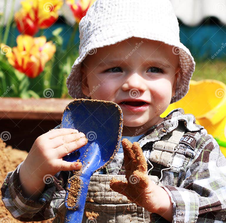Child exploring stock photo. Image of young, looking - 14482640