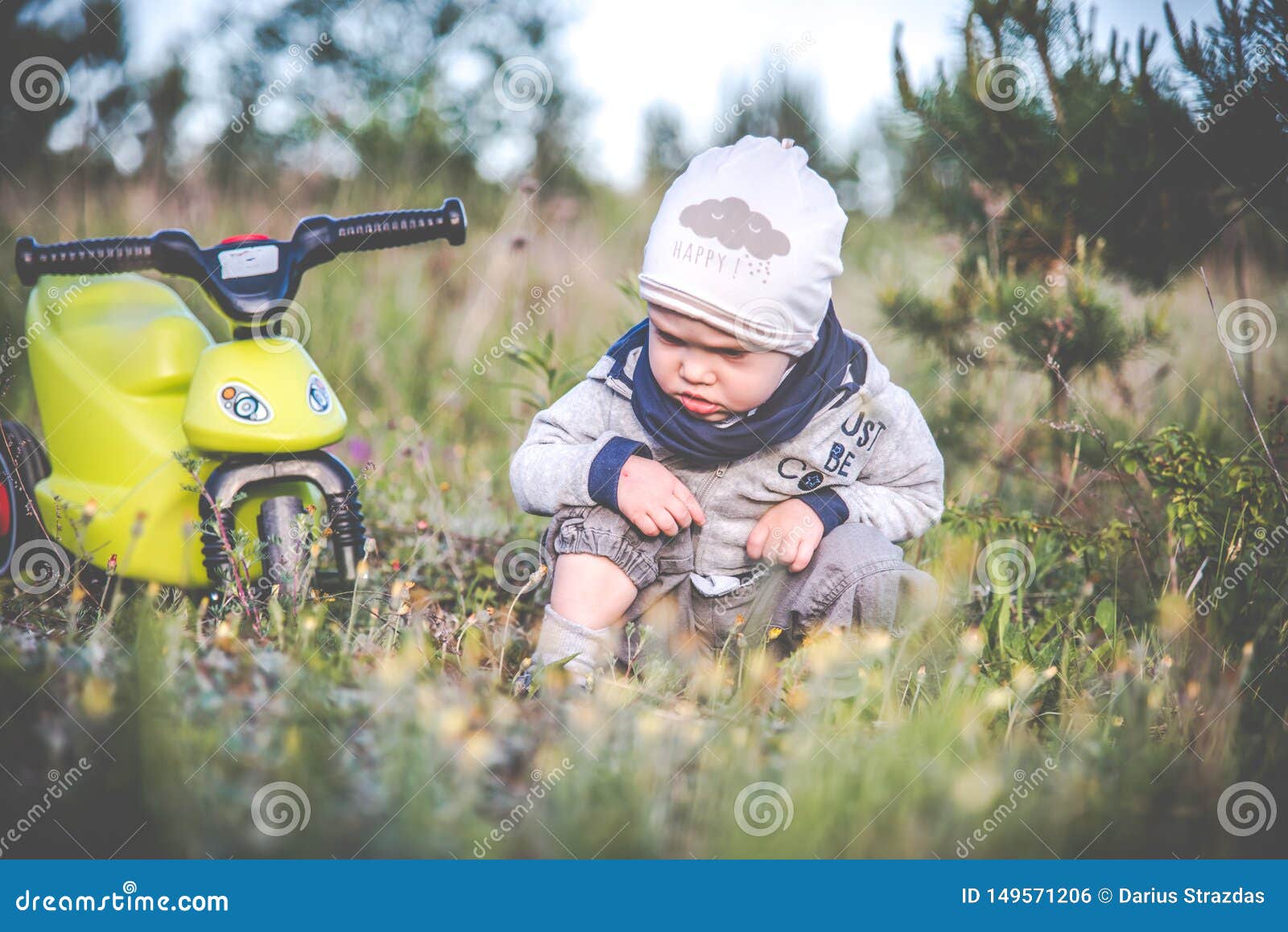 Child exploring nature stock photo. Image of cute, outdoor - 149571206