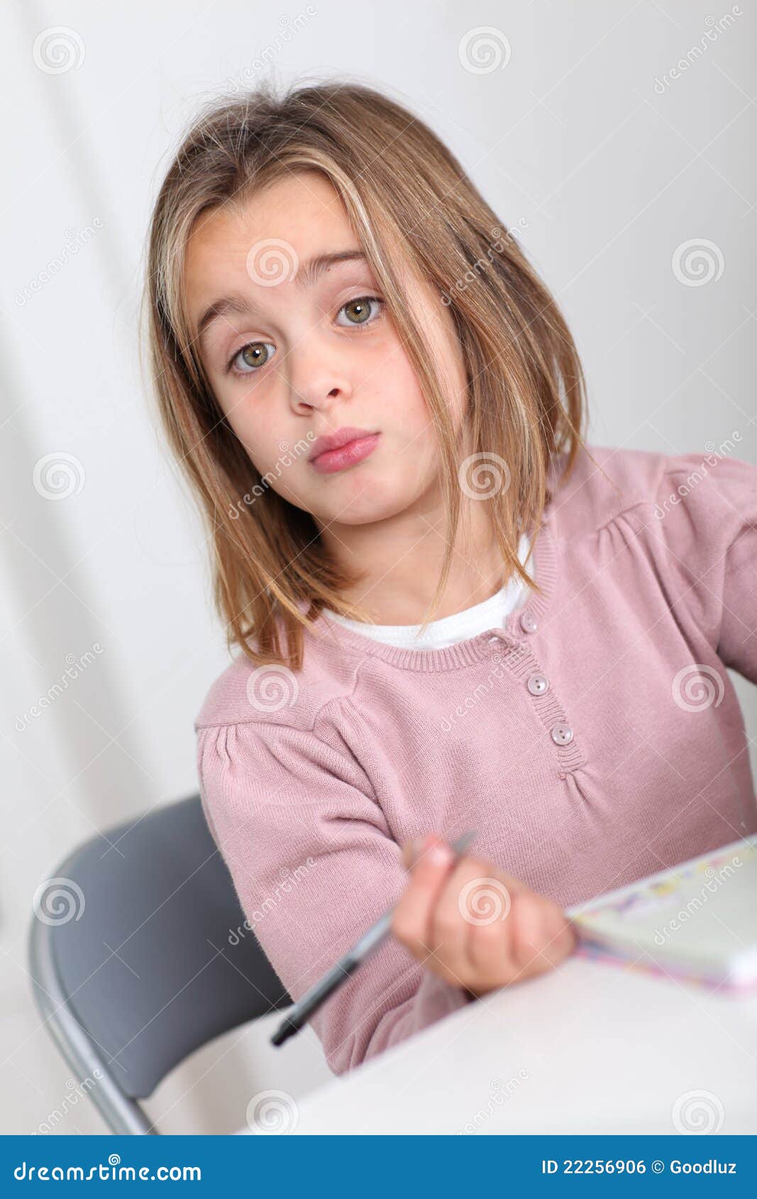 Child expression stock photo. Image of class, desk, writing - 22256906