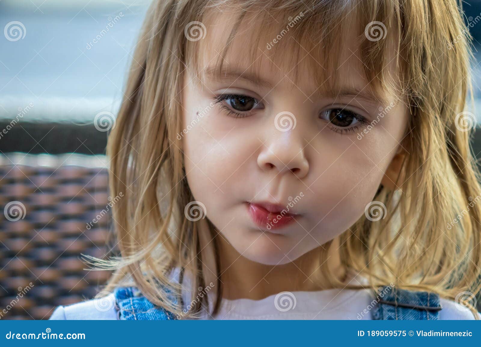 Adorable Little Girl`s Expression Stock Image - Image of beauty, person ...