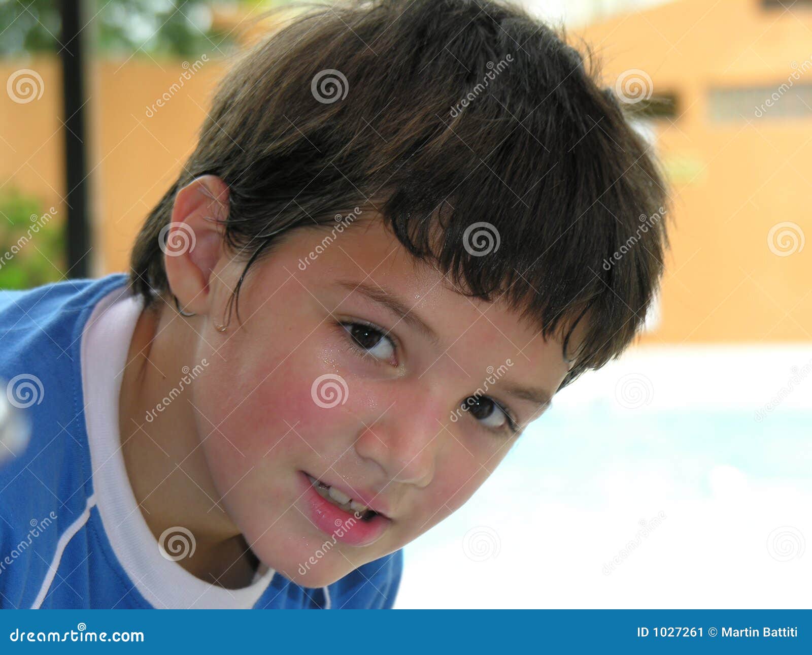Child face stock image. Image of hair, delighted, smile - 1027261