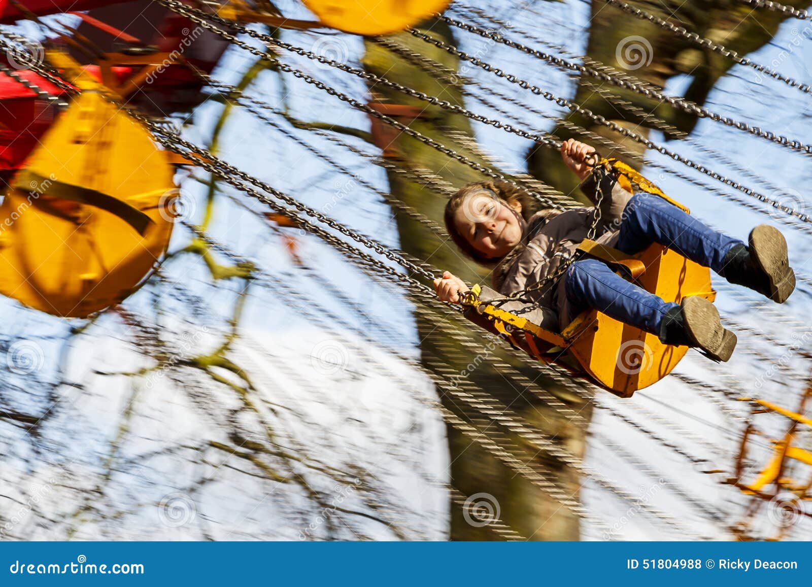 Child on Fairground Ride editorial stock photo. Image of fairground ...
