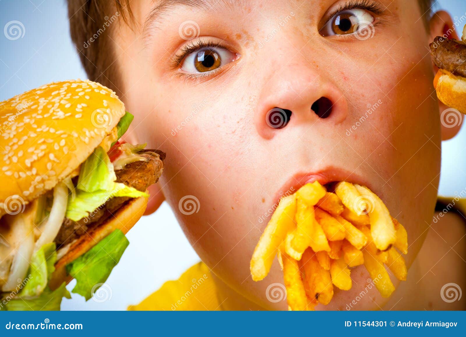 Child and fast food stock image. Image of greed, fast - 11544301