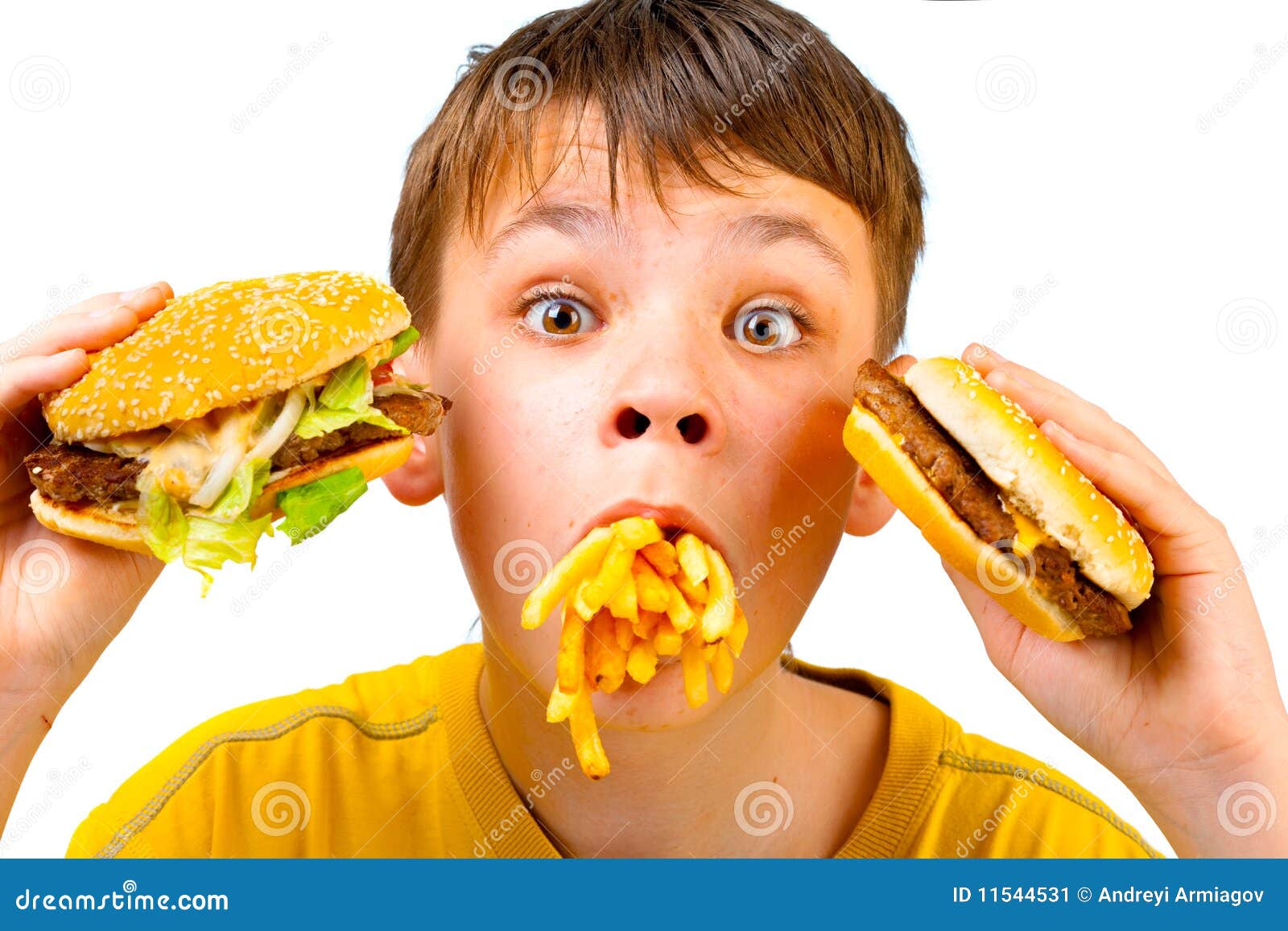 Child and fast food stock image. Image of burger, food - 11544531