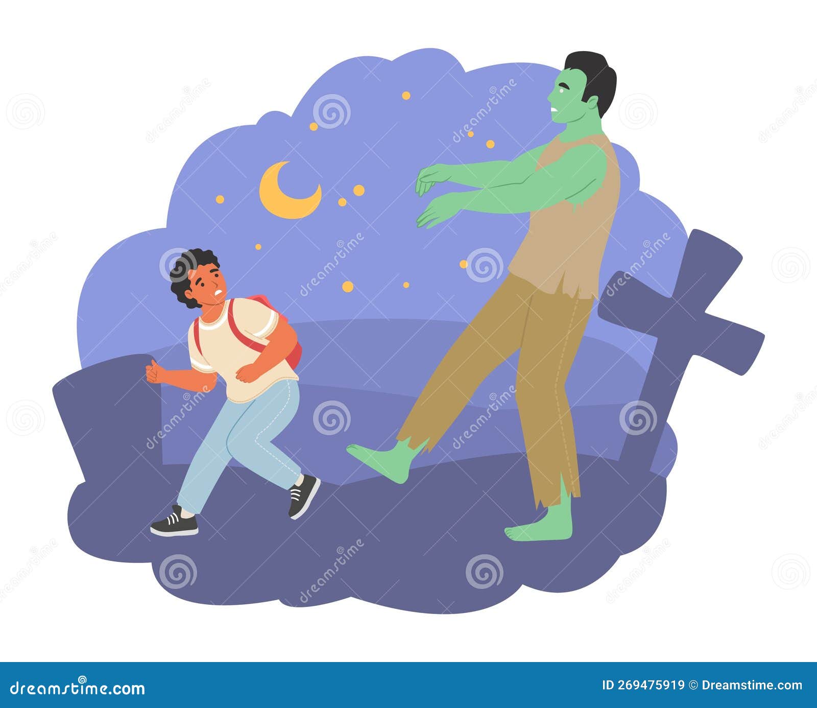 Child Fears Vector Little Boy Scared of Zombie Stock Vector ... Child Fears Vector Little Boy Scared of Zombie Stock Vector ...
