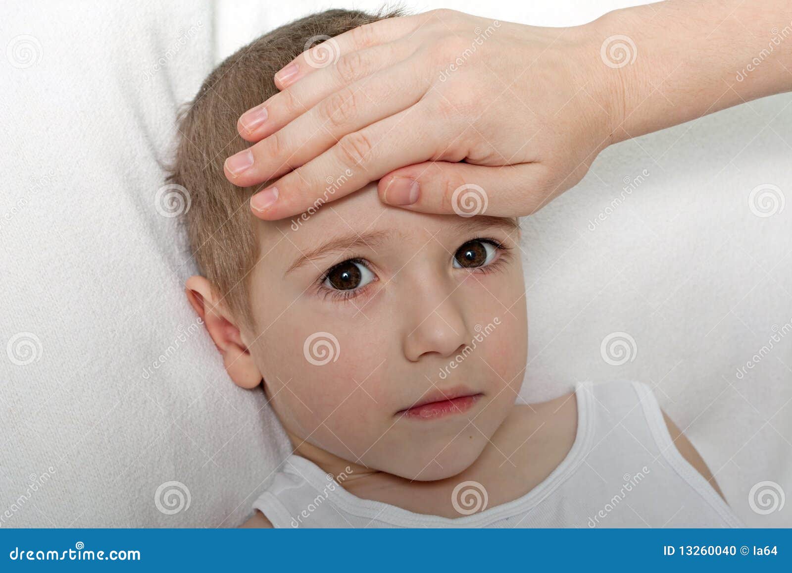 Child fever stock photo. Image of love, healthy, examining - 13260040