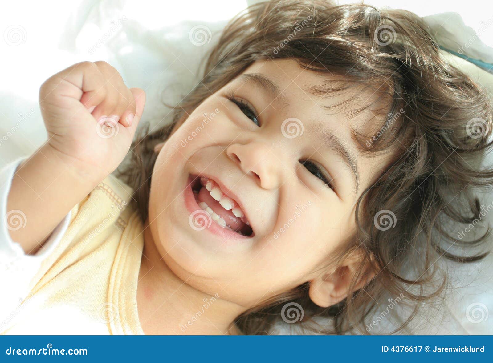Child filled with joy stock image. Image of child, mixed - 4376617