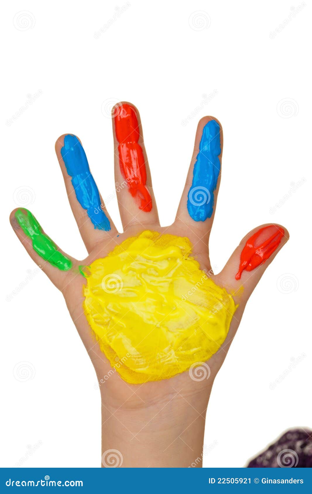 Child with Finger Paints Colors Stock Image - Image of gamut ...
