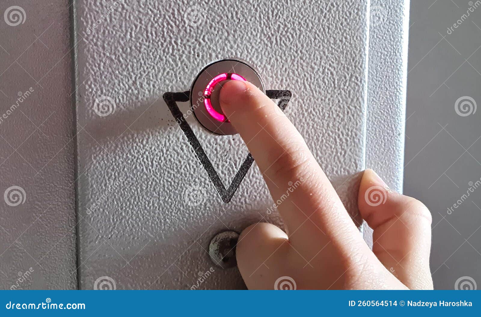 Child Finger Pushing Button of Elevator Closeup Stock Photo - Image of ...