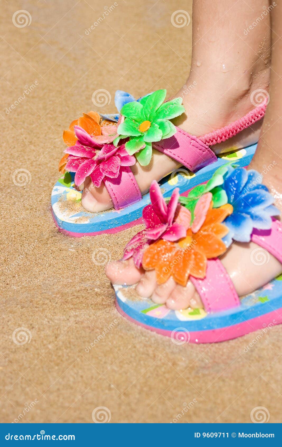 Child Flip Flops stock image. Image of feet, flipflop - 9609711