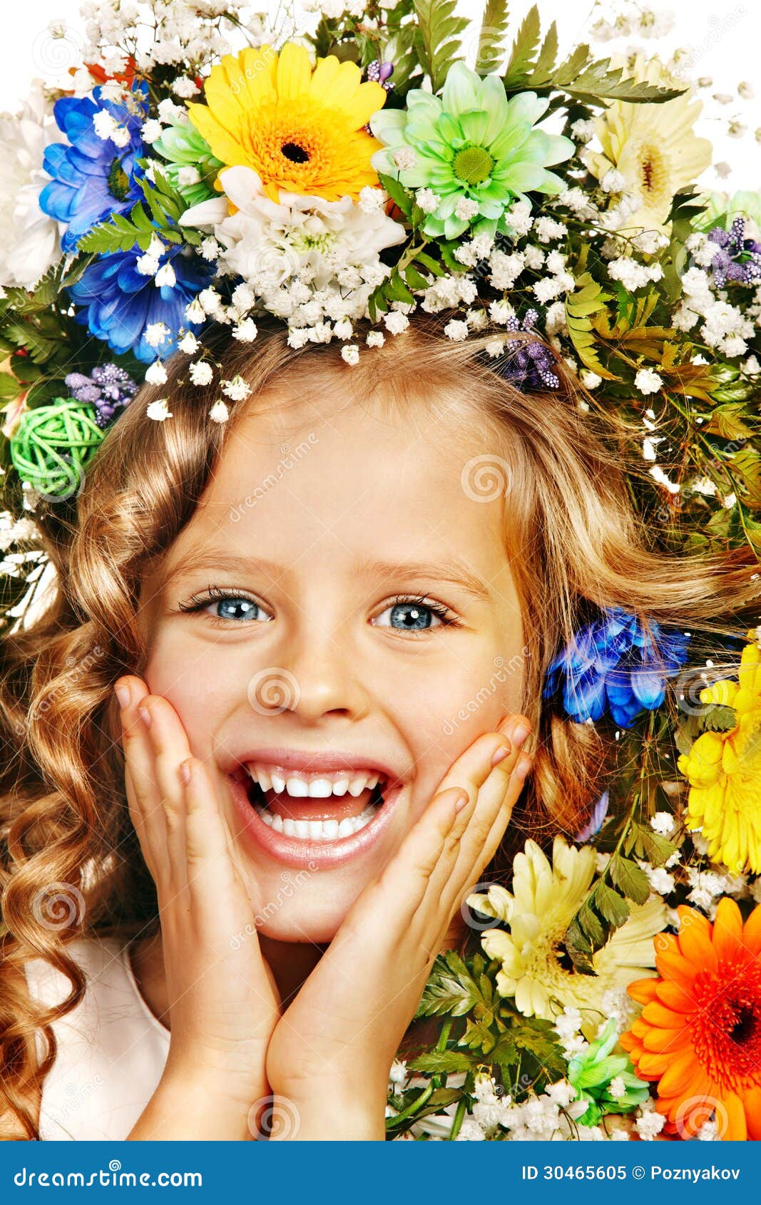 Child with flower. stock image. Image of healthy, style - 30465605