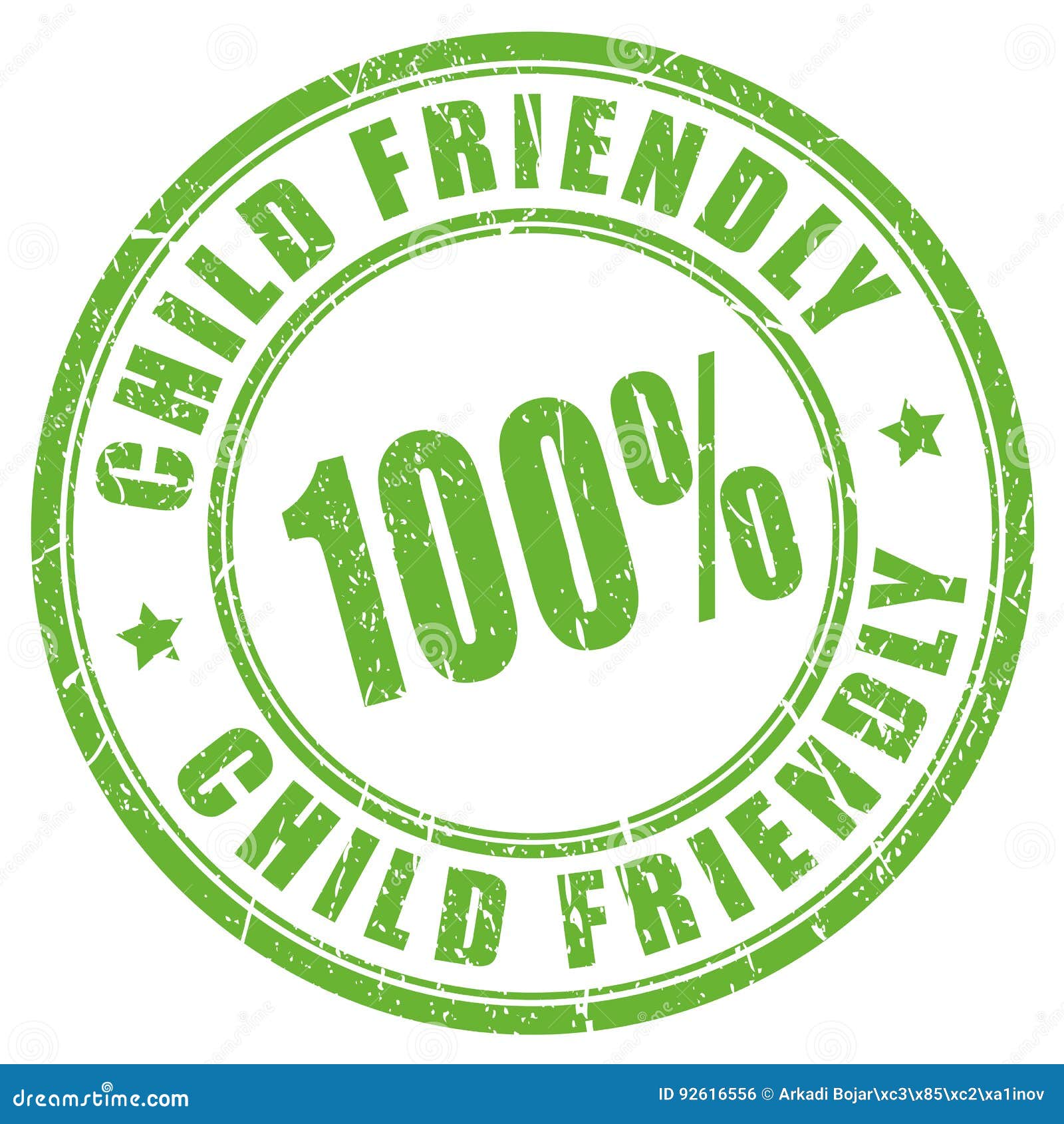 Child Friendly Badge Vector Illustration, Child Friendly Stamp ...