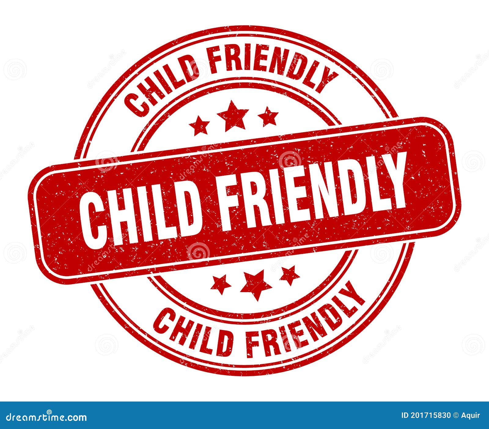 Child Friendly Stamp. Child Friendly Label. Round Grunge Sign Stock ...