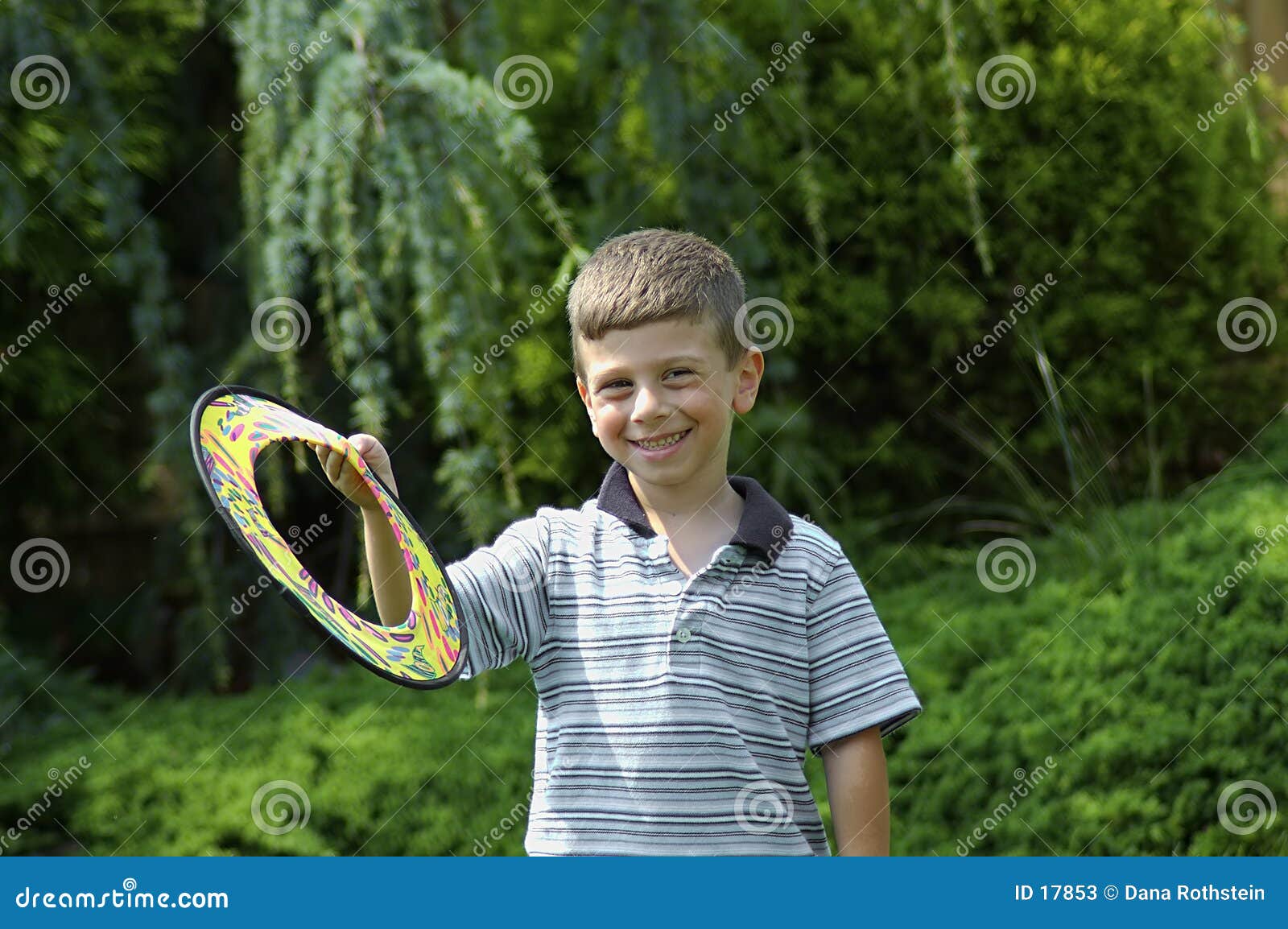 Child with Frisbee stock image. Image of outdoors, yard - 17853