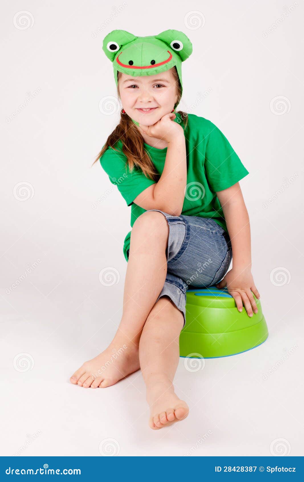 Child frog stock image. Image of animal, laugh, person - 28428387