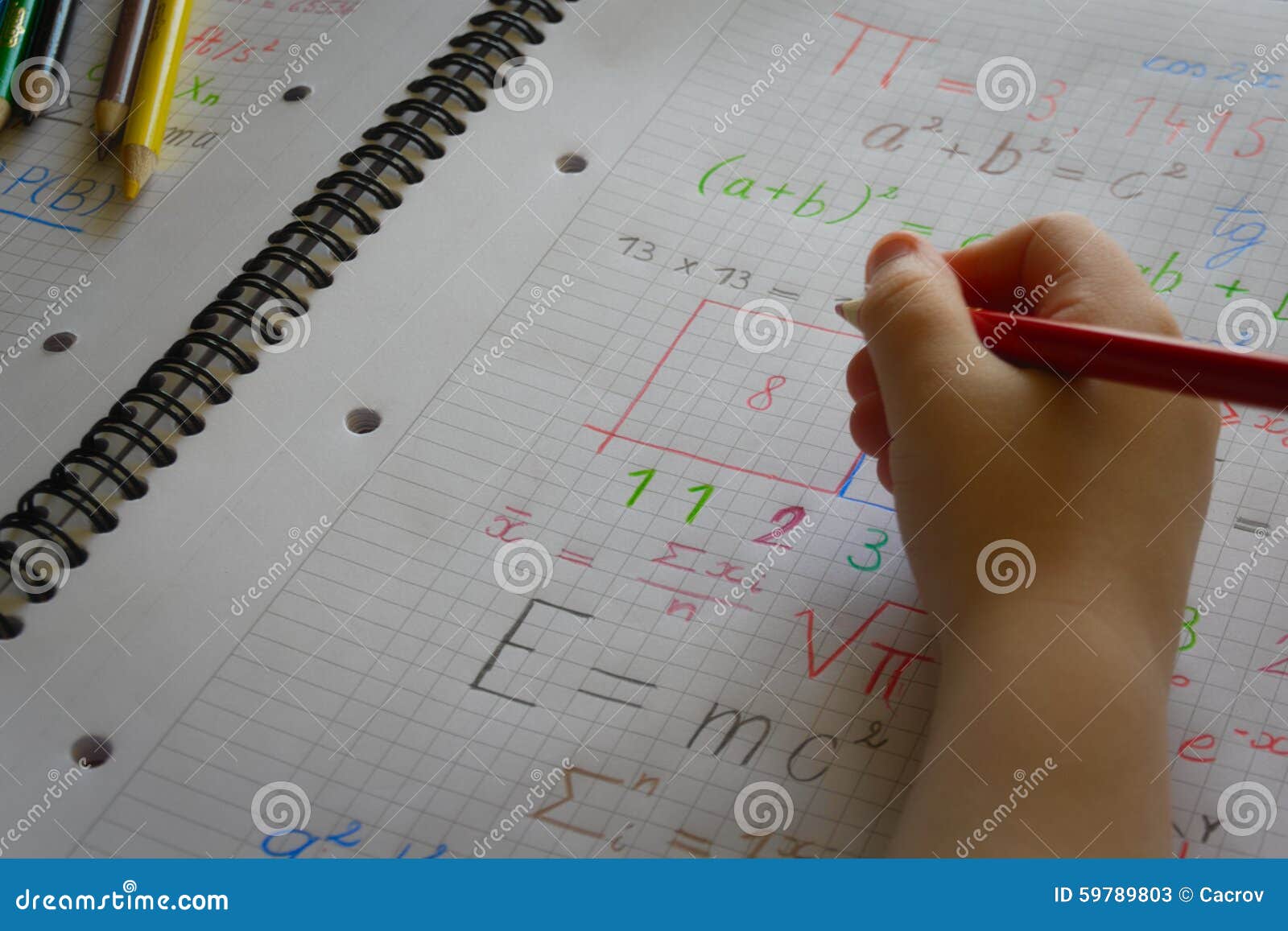 Child genius stock image. Image of learning, school, hand - 59789803