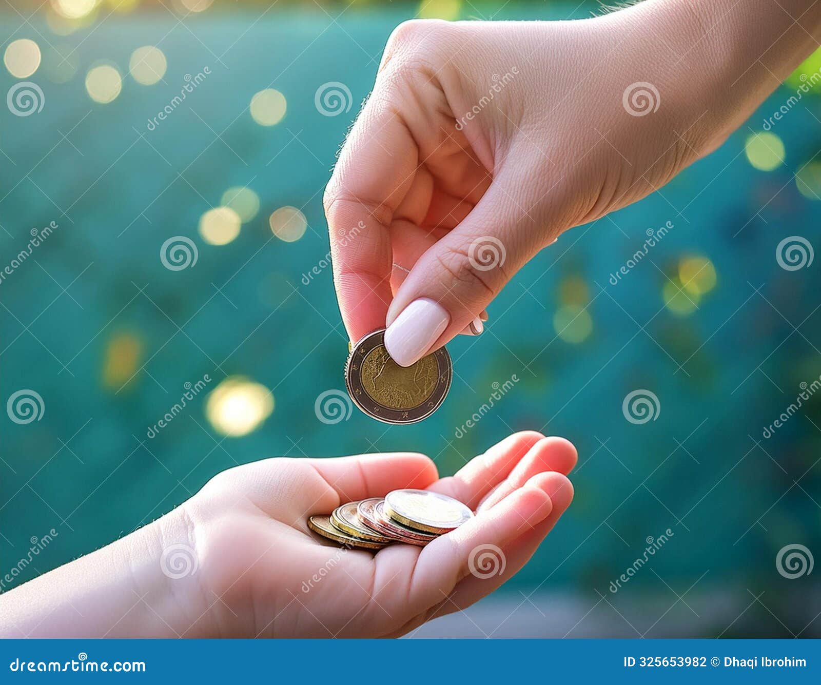 A Child Gets Pocket Money from His Parents Stock Illustration ...