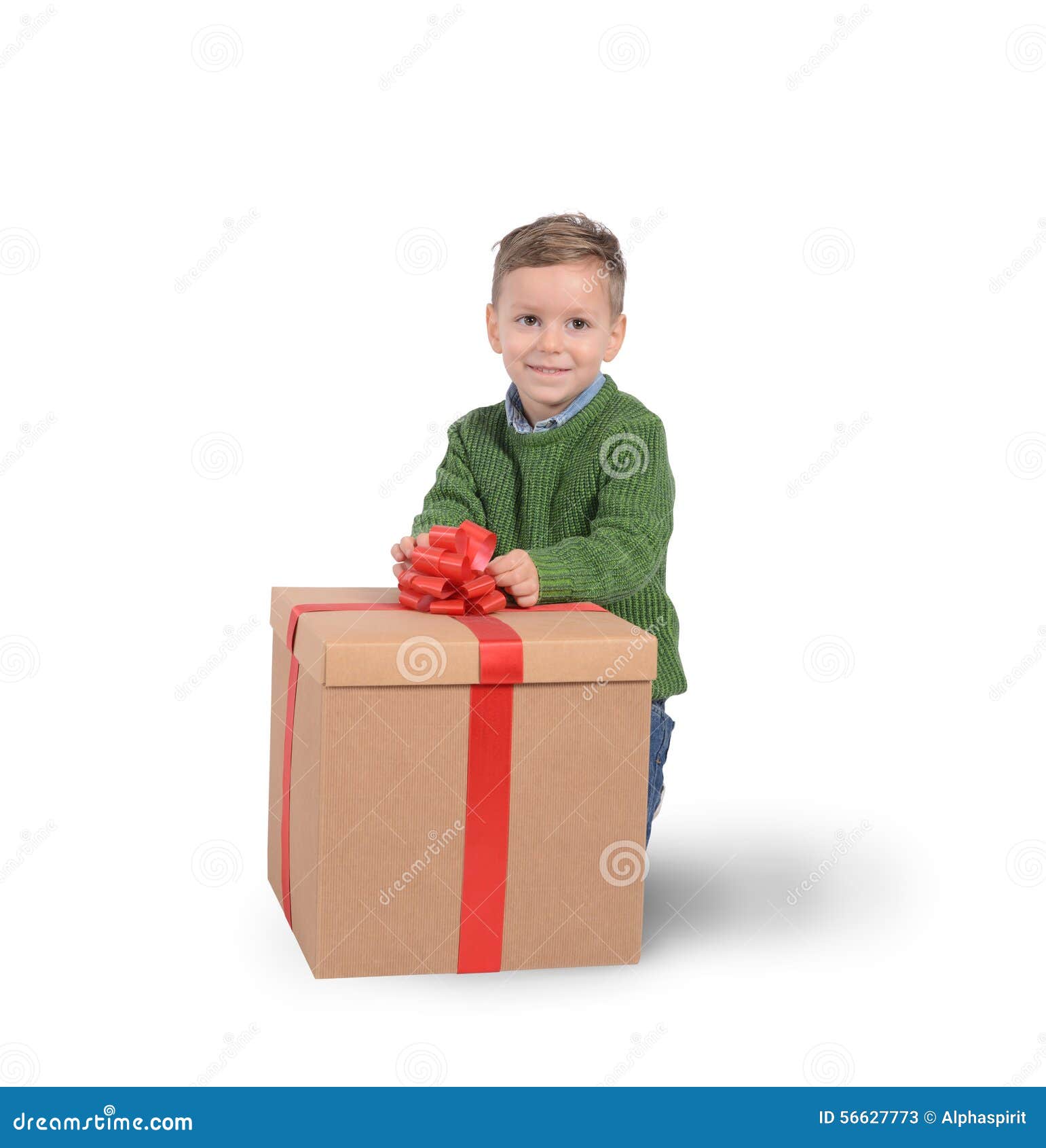 Child gift stock image. Image of excited, ornament, smiling - 56627773