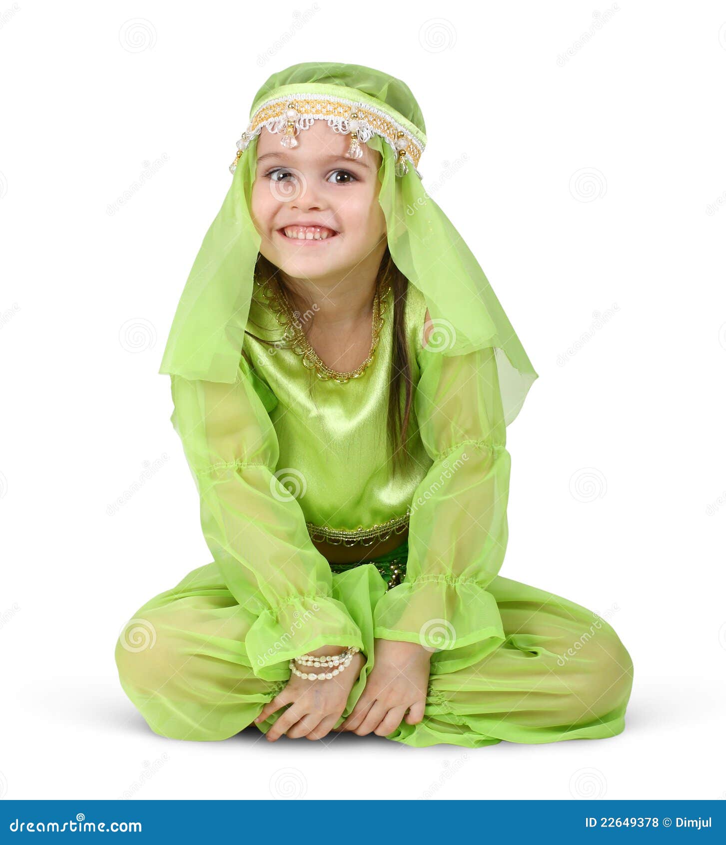 Child girl dressed arabian stock photo. Image of muslim - 22649378