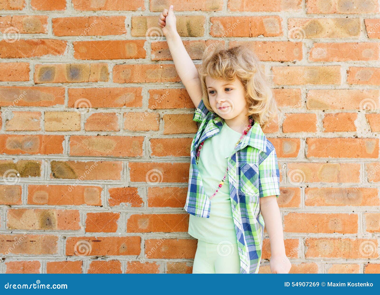 Child Girl with Happy Expression Stock Image - Image of blond, little ...