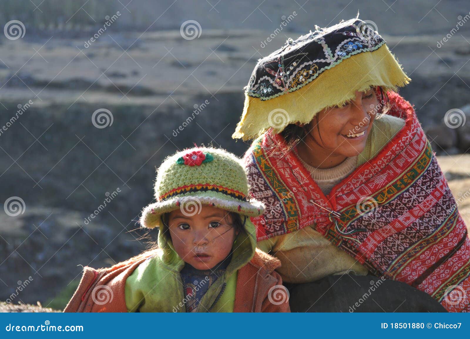 Child and girl from Peru editorial image. Image of inca - 18501880