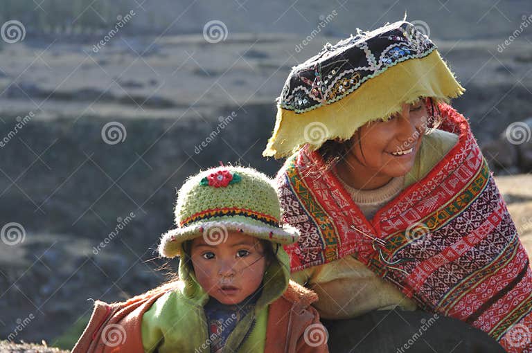 Child and girl from Peru editorial image. Image of inca - 18501880