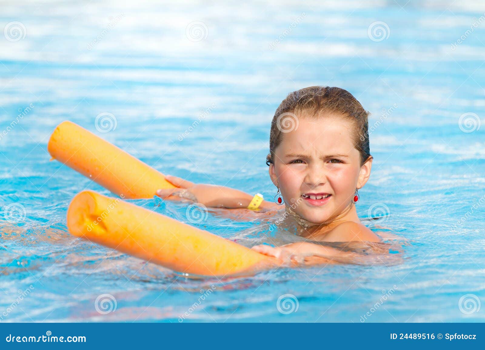 Child girl in sunny days stock photo. Image of gesture - 24489516