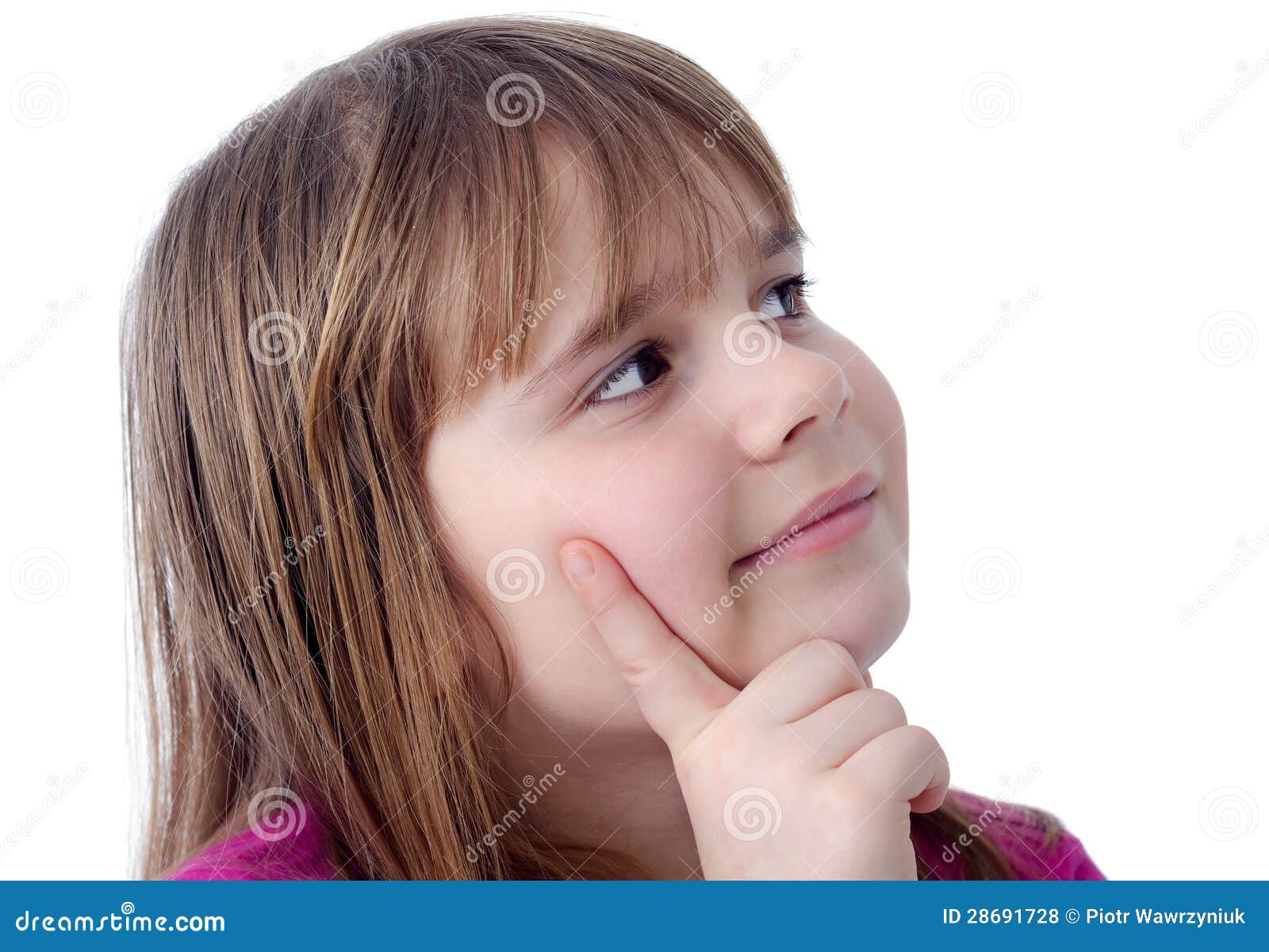 Thinking Little Girl