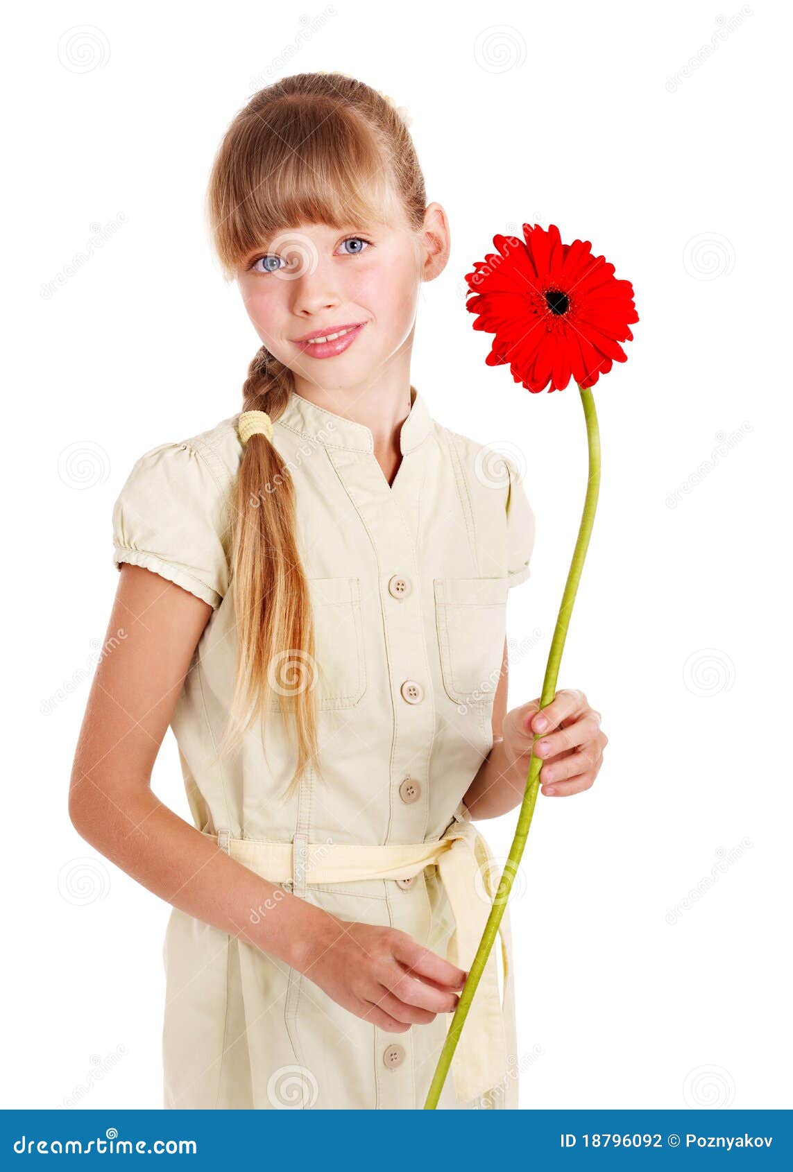 Child giving flower. stock photo. Image of giving, cheerful - 18796092