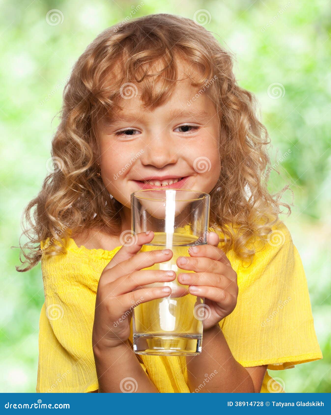 Child with a Glass of Water Stock Photo - Image of little, young: 38914728