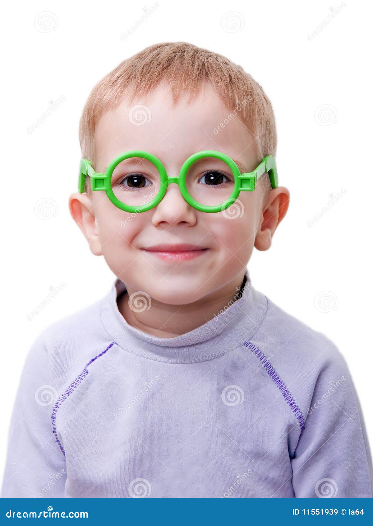 Child in glasses stock image. Image of caucasian, face - 11551939