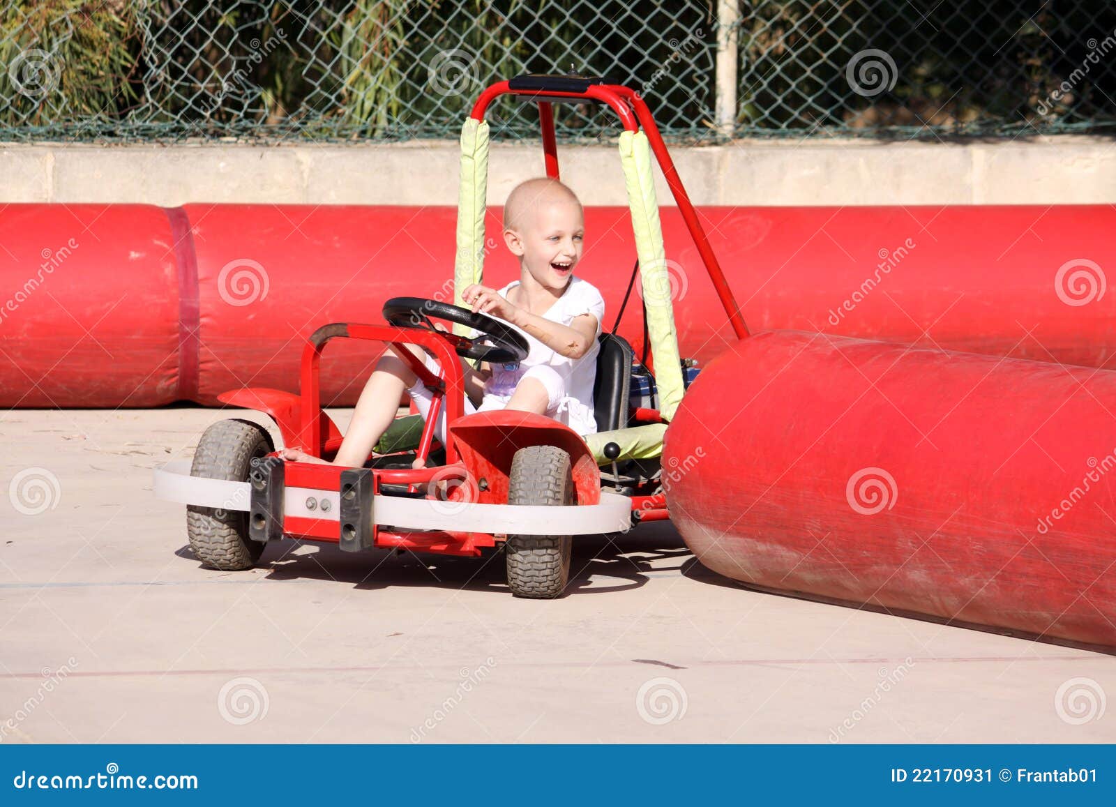 Child on go kart stock image. Image of automobile, dream - 22170931