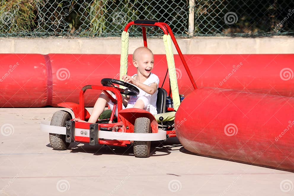 Child on go kart stock image. Image of automobile, dream - 22170931