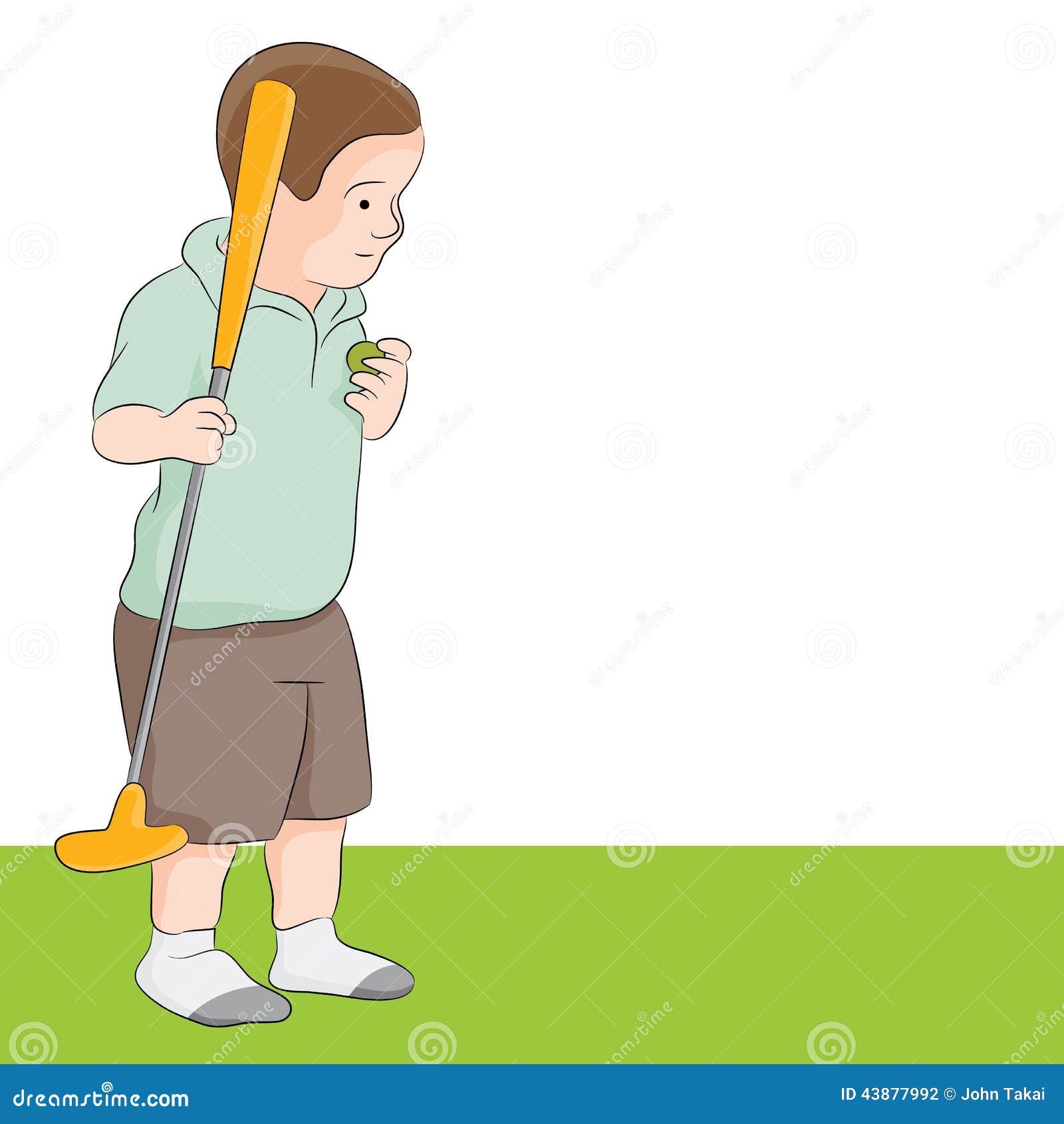 Child Golfer stock vector. Illustration of exercise, golfing - 43877992