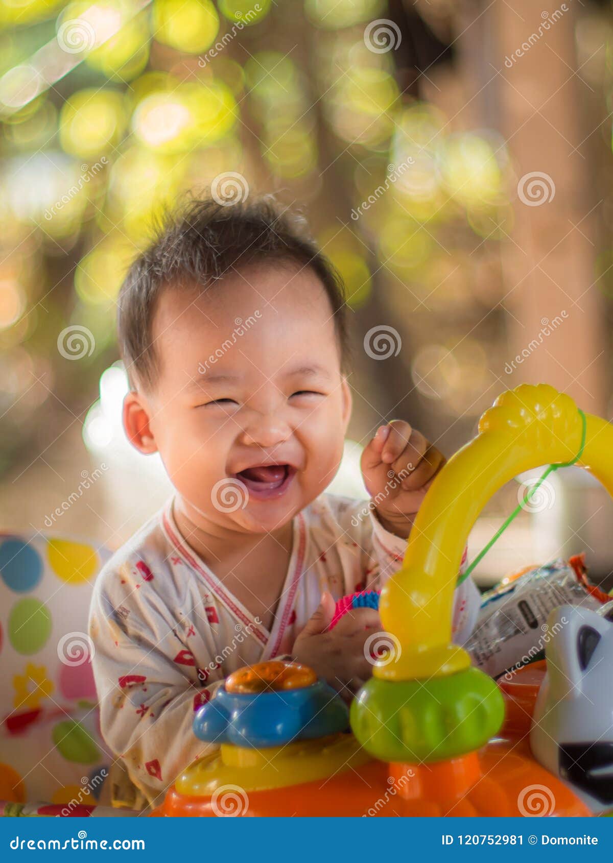 Child in a good mood stock image. Image of happy, outdoors - 120752981